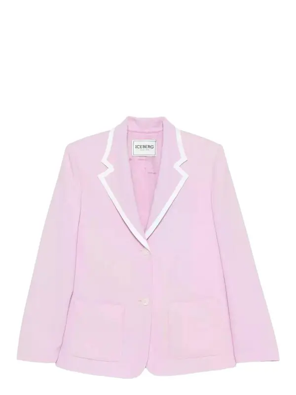Iceberg Blazer With Contrasting Trim - Pink