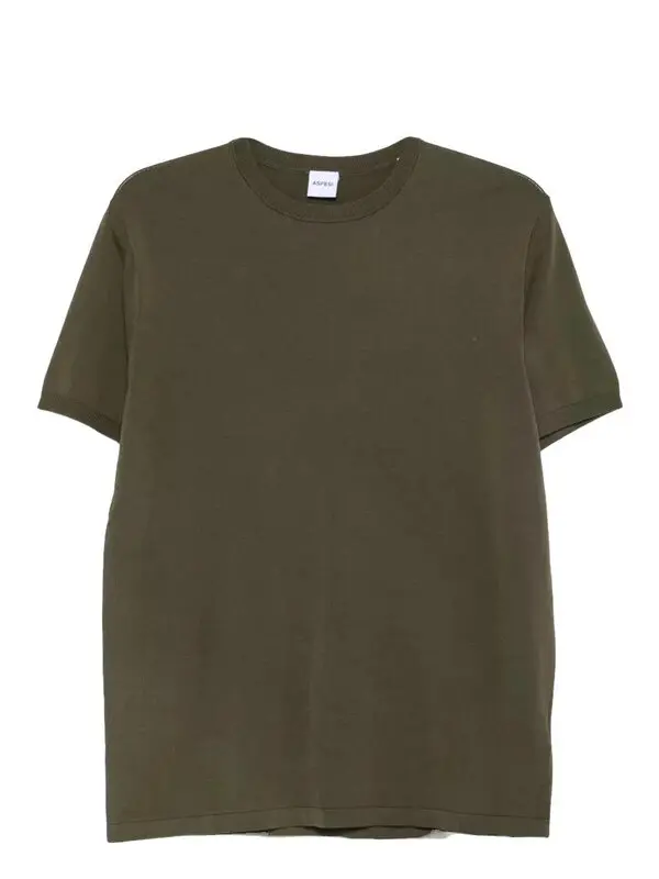 Aspesi Knit Cotton T-shirt - Green