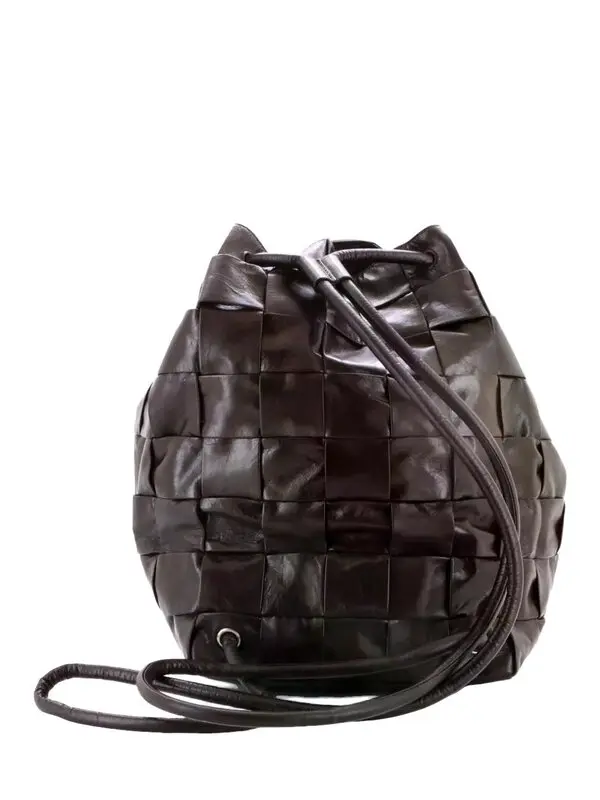 Bottega Veneta Cassette Sailor Maxi Intrecciato Leather Small Backpack - Brown