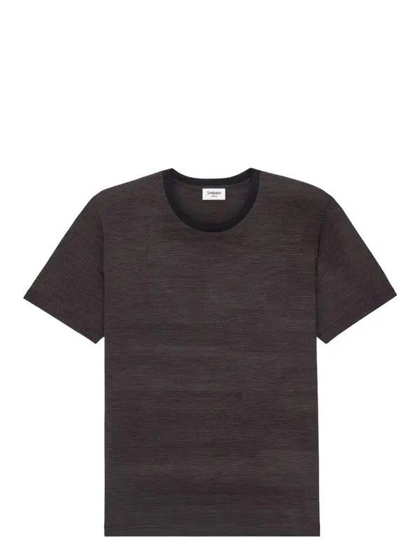 Saint Laurent Striped T-shirt - Brown