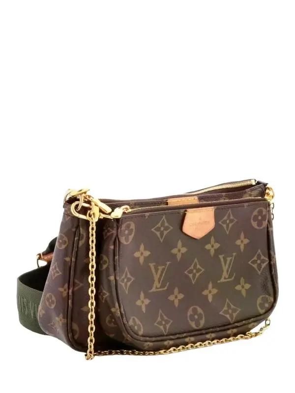 LOUIS VUITTON Multi Pochette Accessoires Monogram Canvas Crossbody Bag - Brown