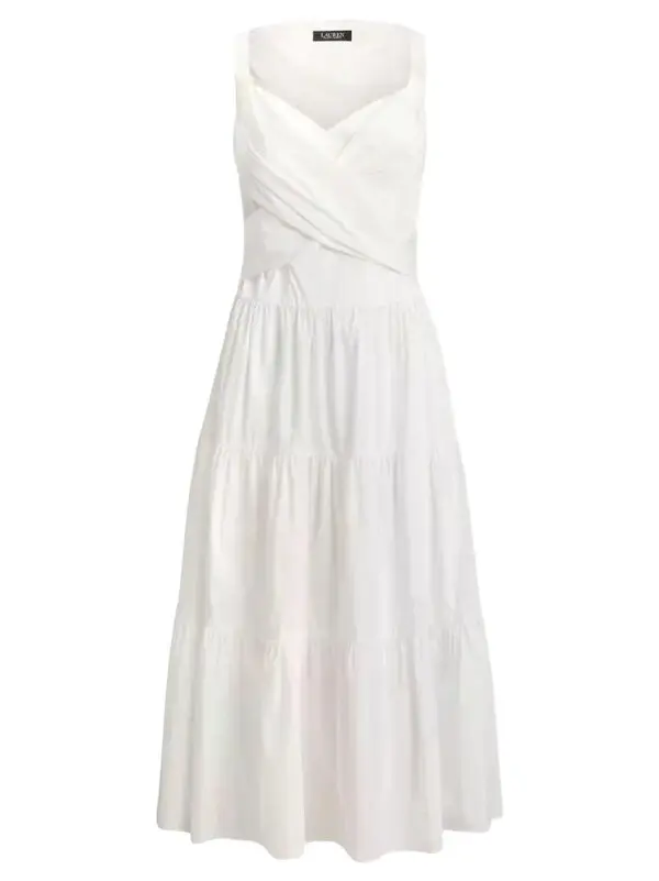 Ralph Lauren Cotton Tiered Dress - White