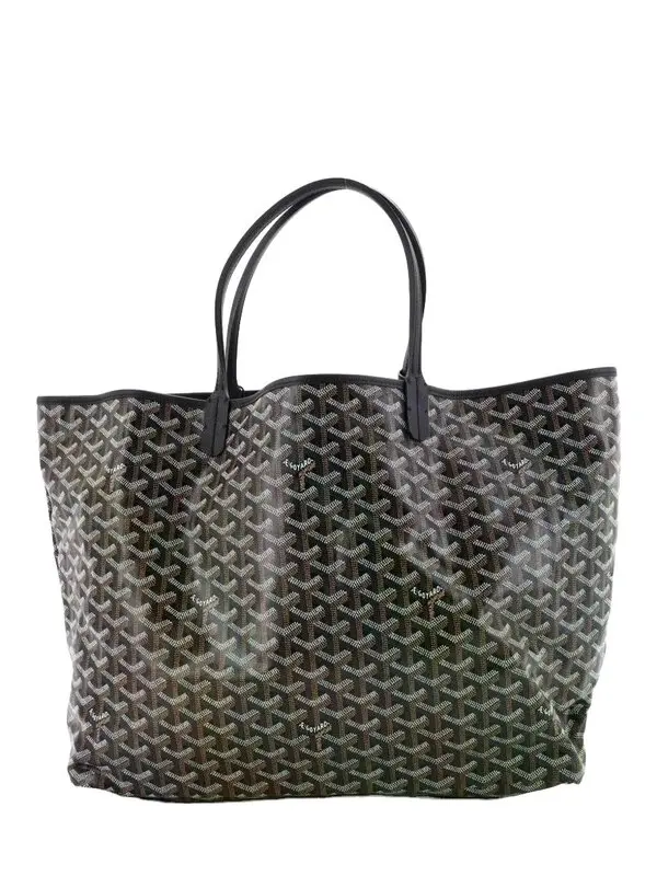 Goyard Saint Louis Coated Canvas Gm Tote Bag - Black