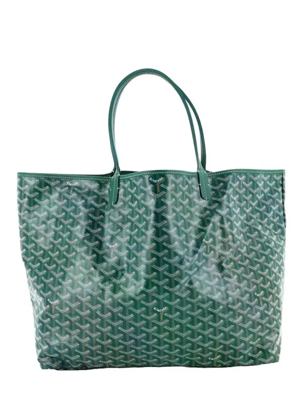 Goyard Saint Louis Coated Canvas Gm Tote Bag - Green