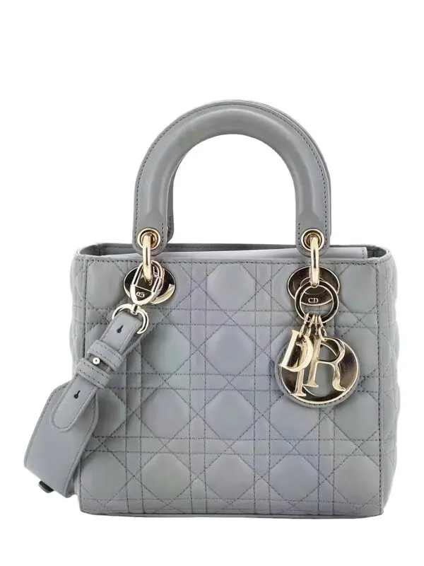 Dior My Abcdior Lady Bag Cannage Quilt Lambskin - Grey