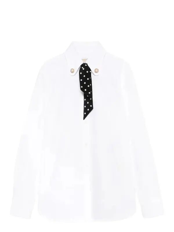 Valentino Garavani Polka Dot Detail Shirt - White