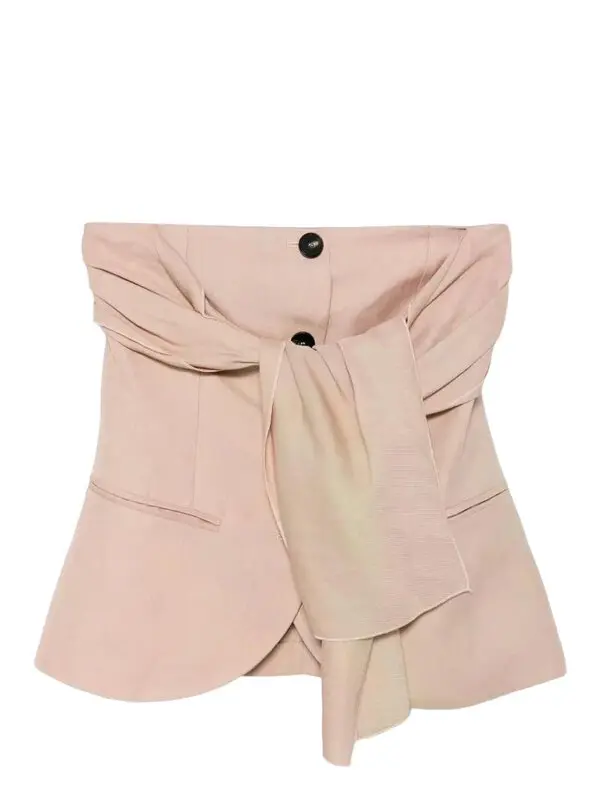 Liviana Conti Button Tied Top - Pink