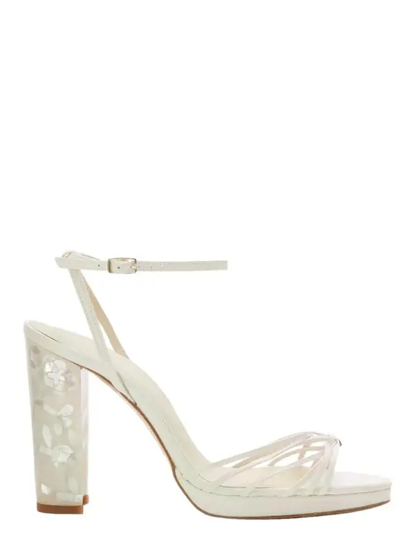FREYA ROSE Rosalina Ankle-strap Heeled Sandals - White