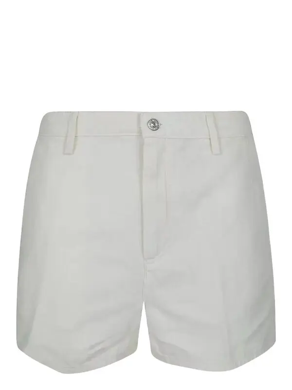 7 For All Mankind Straight-leg Denim Shorts - White