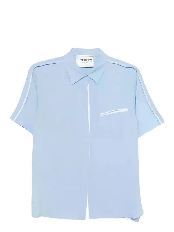 Iceberg Short-sleeve Top - Blue