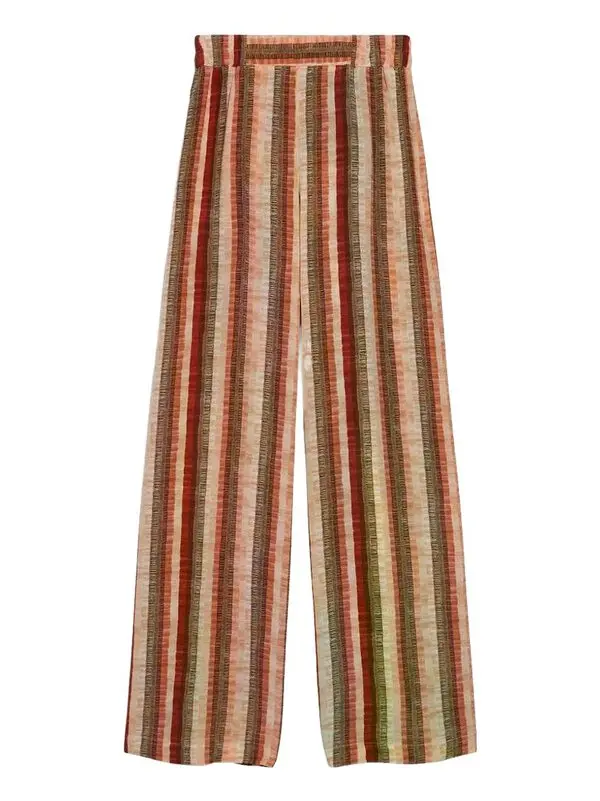 Momoni Printed Palazzo Pants - Orange