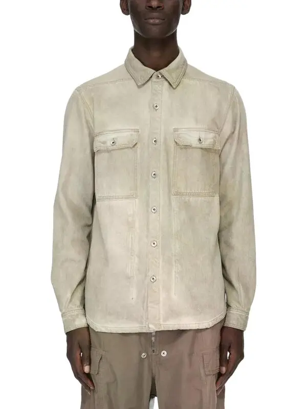 Rick Owens Temple Outershirt - Green