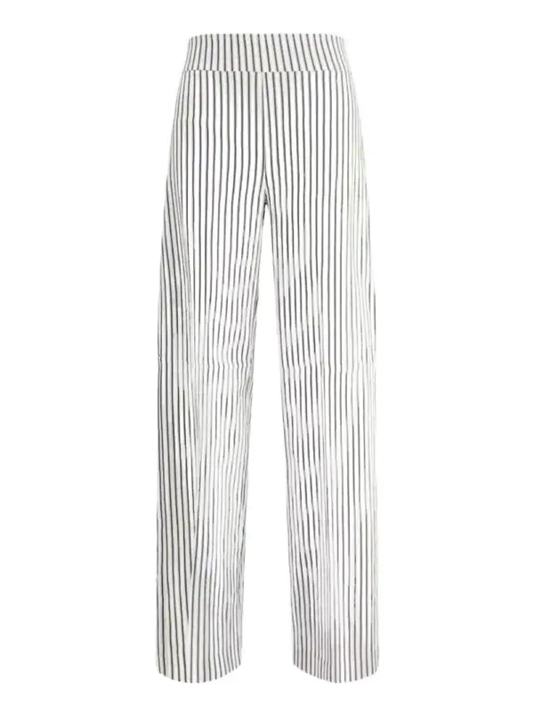 Avenue Montaigne Flavia Striped Trousers - White