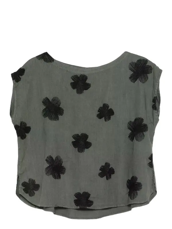 ROSSO 35 Floral Print Blouse - Green