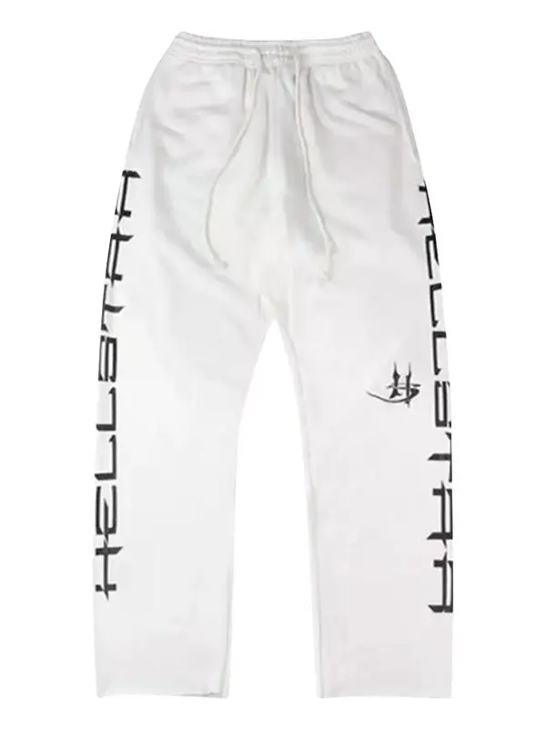 HELLSTAR Drawstring Track Pants - White
