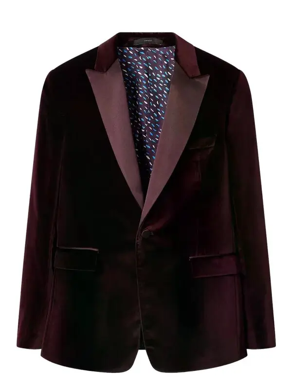 Paul Smith The Soho Velvet Blazer - Red