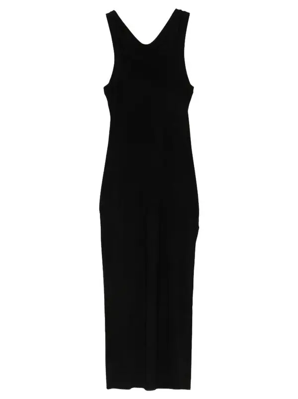 Norma Kamali Racer Long Maxi Dress - Black