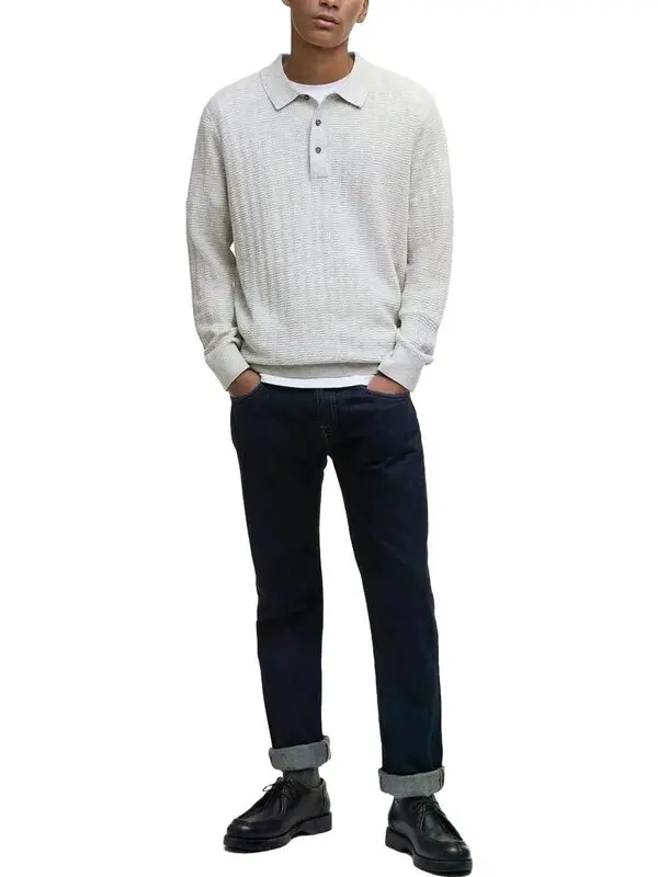 Barbour Smeaton Knitted Polo Shirt - Grey