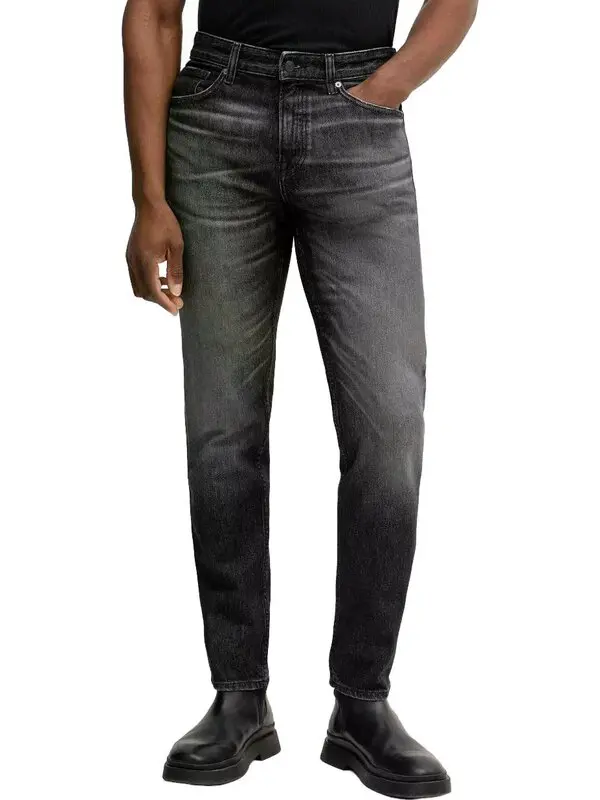 BOSS Faded-effect Jeans - Grey