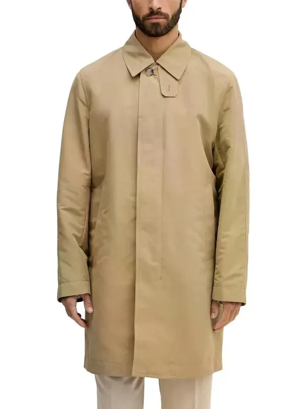 BOSS Clark Button-up Coat - Neutrals