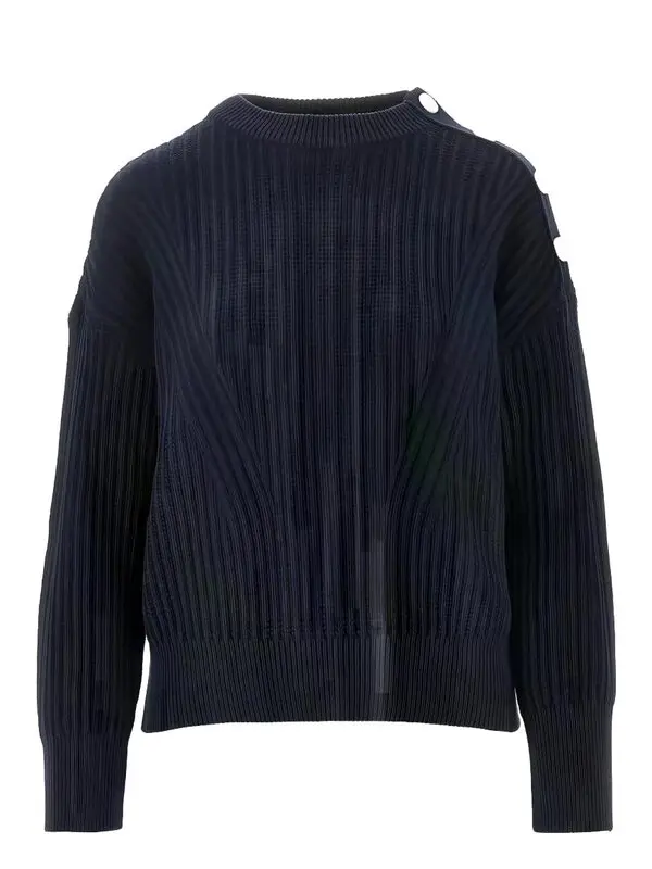 Emporio Armani Button Embellished Pullover - Blue