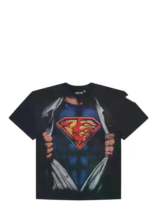 HELLSTAR Superhero-print T-shirt - Black
