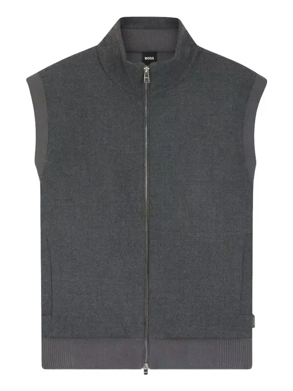 BOSS Knitted Gilet - Grey