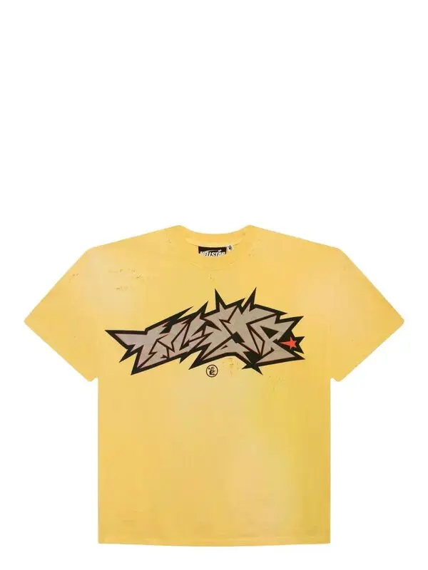 HELLSTAR Printed T-shirt - Yellow