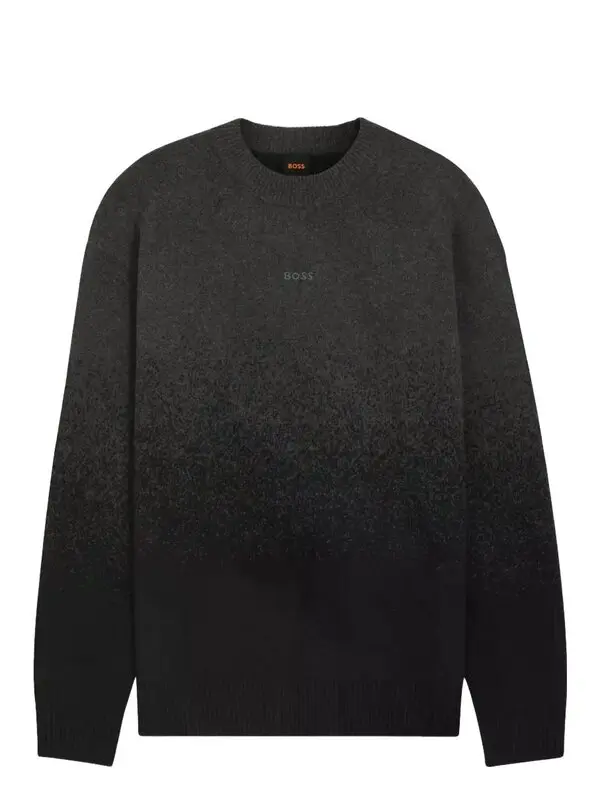 BOSS Gradient-effect Sweater - Black