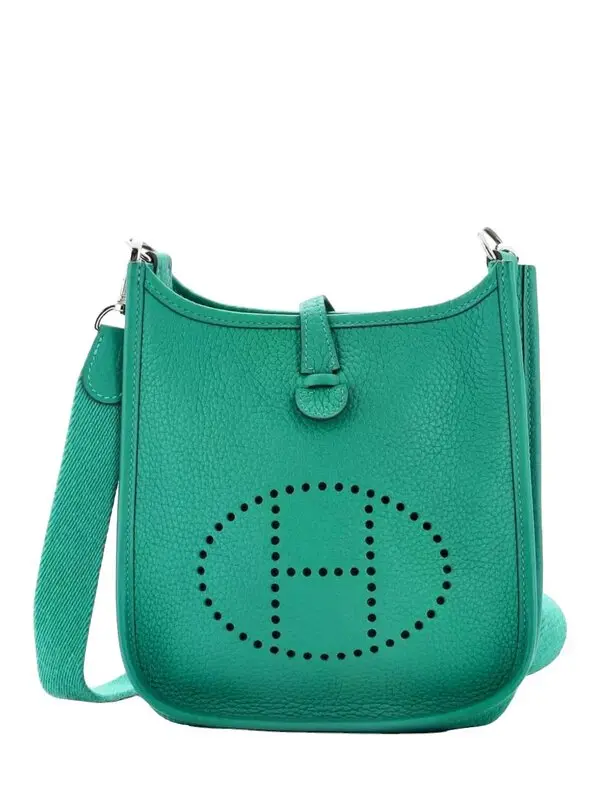 Hermès Evelyne Tpm Crossbody Bag Clemence Gen Iii - Green