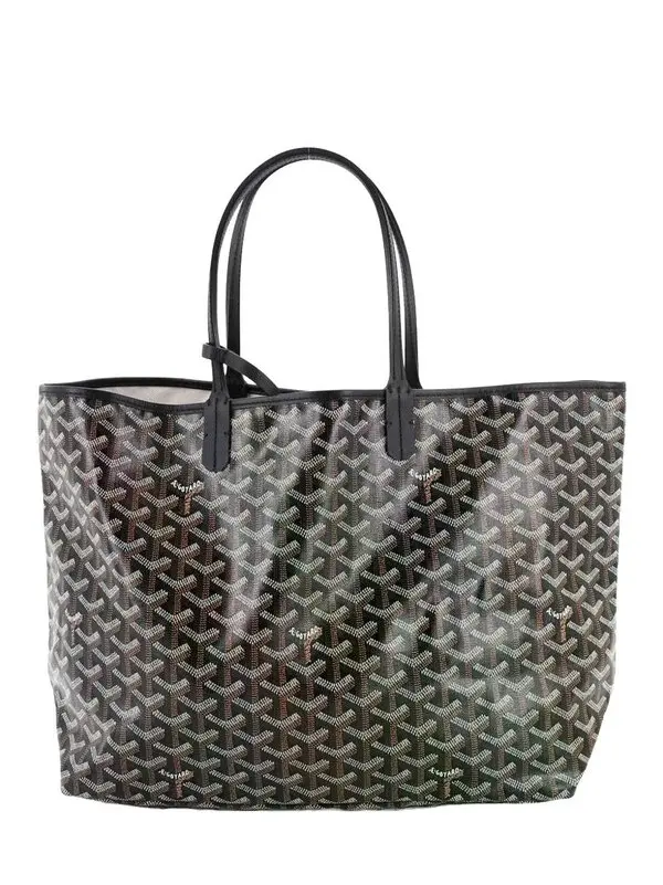 Goyard Saint Louis Coated Canvas Pm Tote Bag - Black