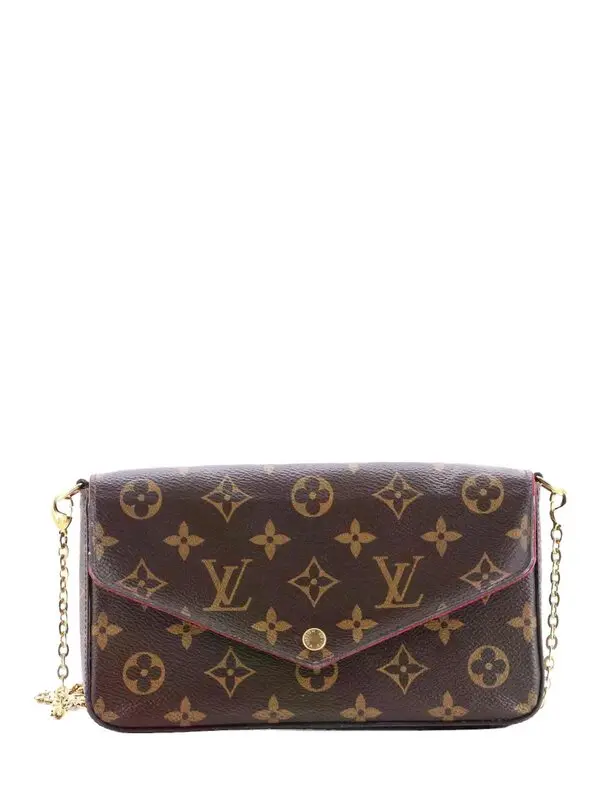 LOUIS VUITTON Felicie Pochette Monogram Canvas - Brown