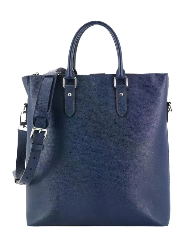 LOUIS VUITTON Anton Taiga Leather Tote Bag - Blue
