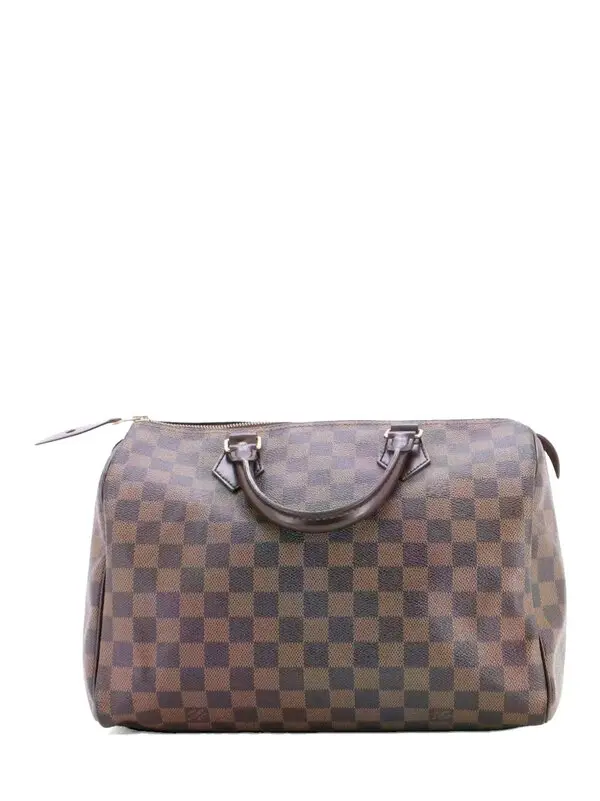 LOUIS VUITTON Speedy Damier 30 Satchel - Brown