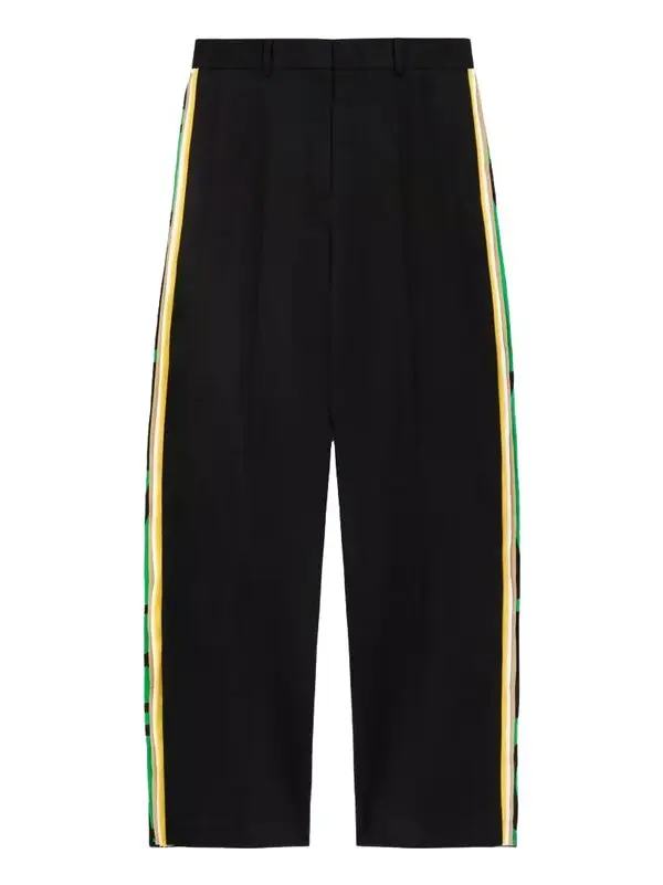 Loewe Belt-loop Side-stripe Trousers - Black