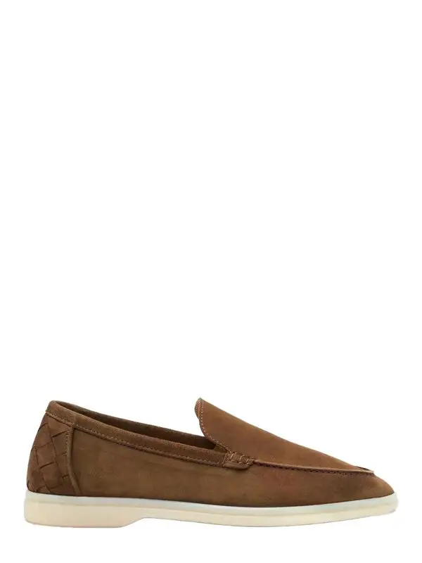 SCAROSSO Ludovica Suede Loafers - Brown