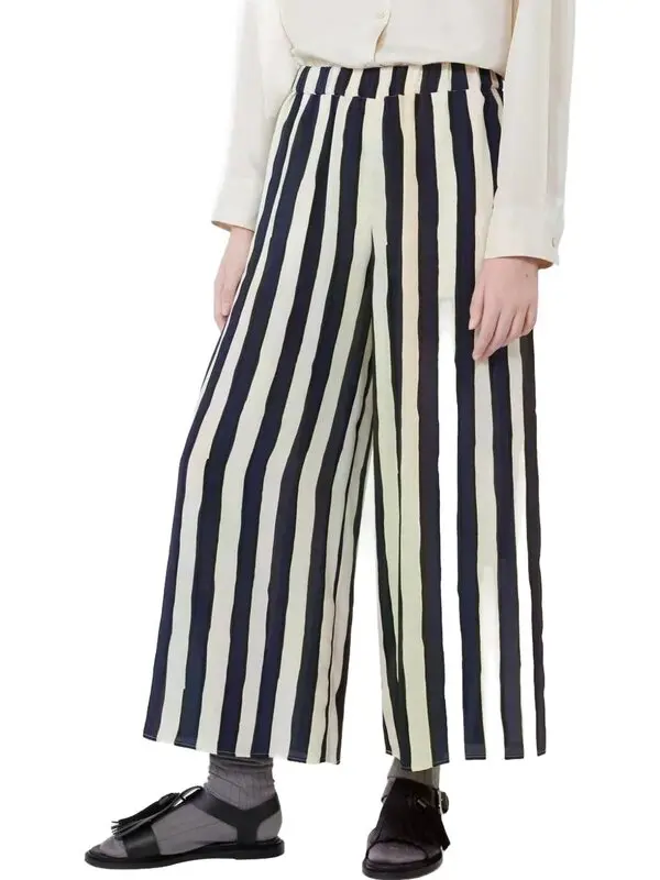 Max Mara Striped-pattern Trousers - Blue