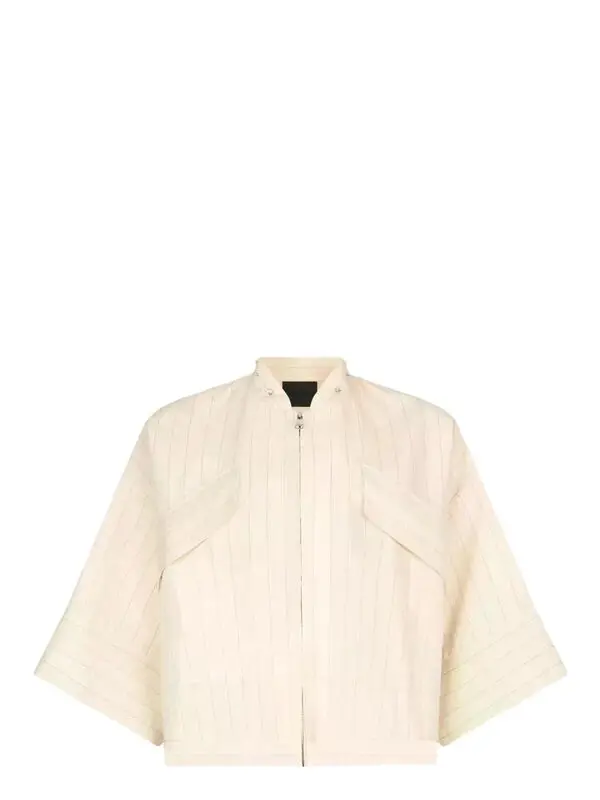 Liu Jo Striped Embellished Jacket - Neutrals