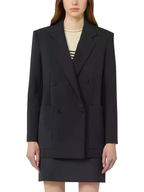 Max Mara Eloce Double-breasted Blazer - Blue