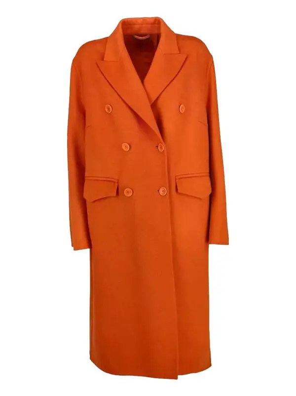 Ermanno Scervino Double-breasted Coat - Orange