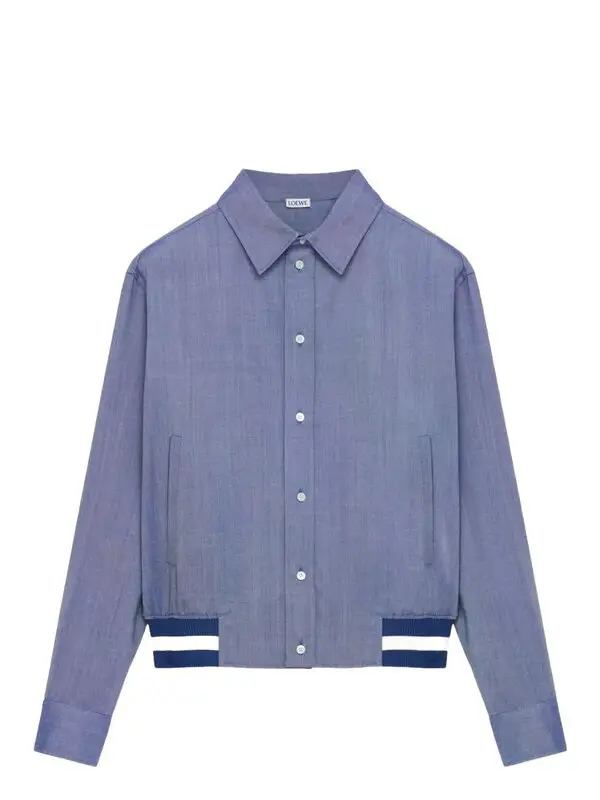 Loewe Logo Bomber Jacket - Periwinkle