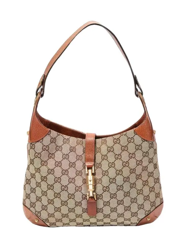Gucci Jackie Gg Canvas Handbag - Neutrals