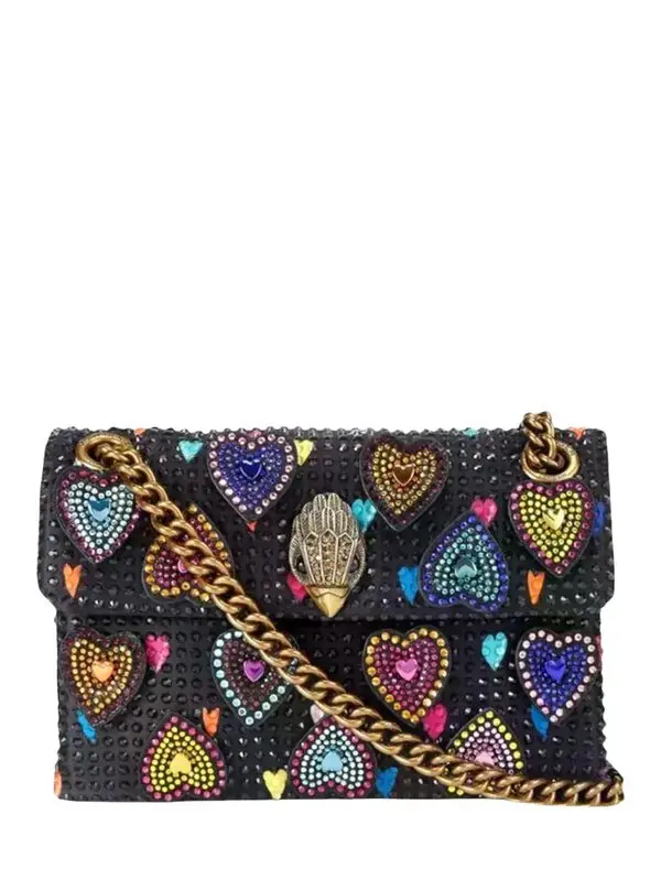 Kurt Geiger Heart-embellished Cross Body Bag - Black