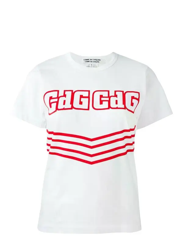 Comme Des Garçons Logo Print T-shirt - White