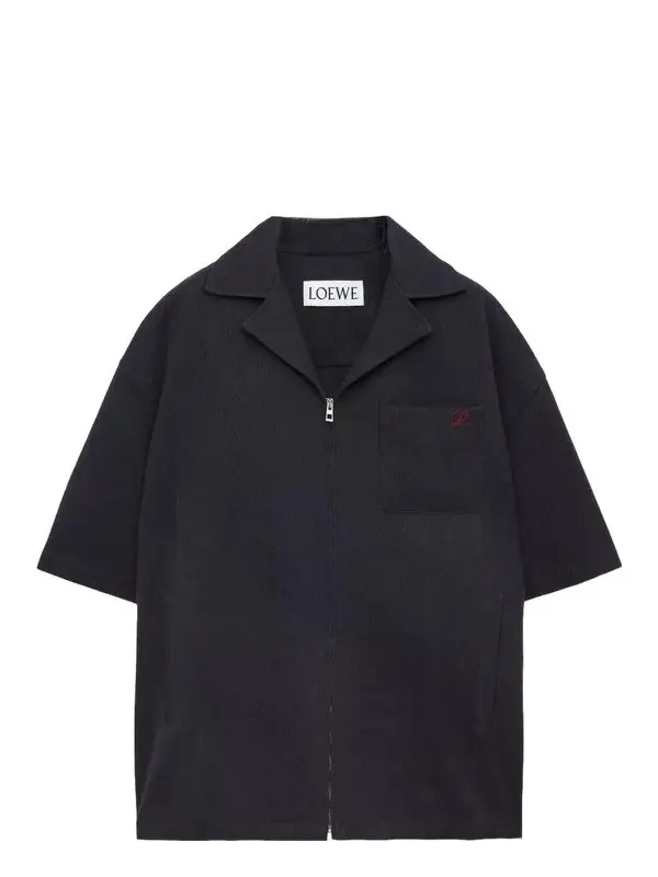 Loewe Logo-embroidered Shirt - Blue