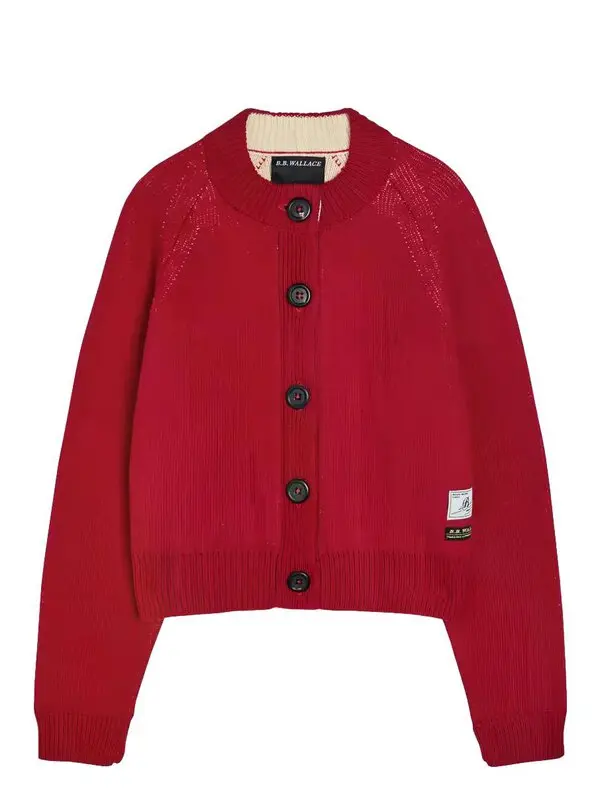 B.B. WALACE Sherman Button Cardigan - Red