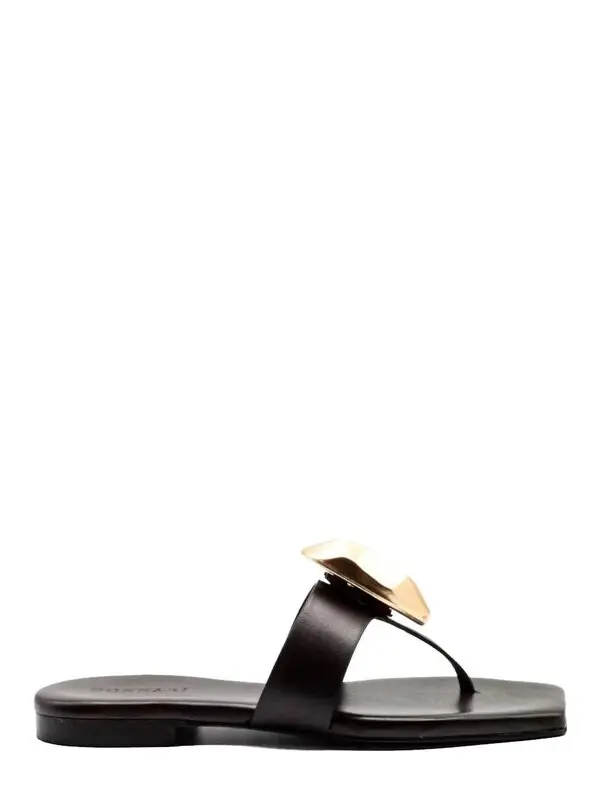 DONNARÌ One Stud Mules - Brown