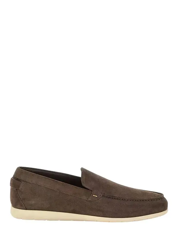 Paul & Shark Portofino Suede Loafers - Brown