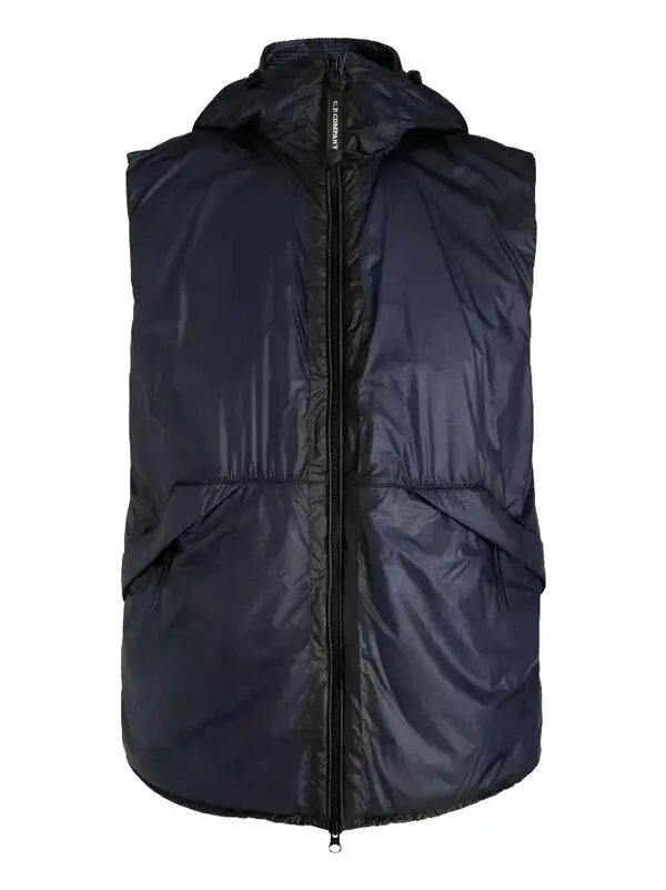 C.P. COMPANY Hooded Gilet - Blue