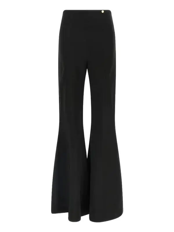 CATALINA D'ANGLADE Venezia Flared Trousers - Black
